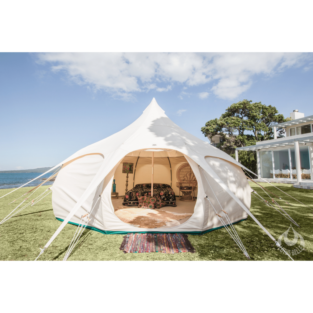 Lotus Belle 5 meter Hybrid tent – buitengewone glamping tent
